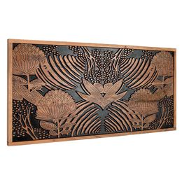 Pharao24.de Headboard Bettkopfteil aus Massivholz in Schwarz