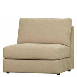 Pharao24.de Sofa Einsitzer Eckelement Modul in Beige R&uuml;cken echt bezogen