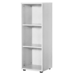 Pharao24.de Wei&szlig;es Aktenregal 39 cm breit 3 F&auml;cher