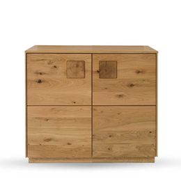 Pharao24.de Wohnzimmerkommode aus Wildeiche Massivholz modernem Design
