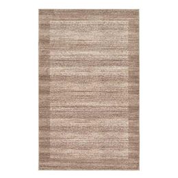 Pharao24.de Esszimmer Teppich Braun in modernem Design Kurzflor