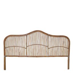 Pharao24.de Bett Kopfteil einzeln aus Rattan Geflecht 200 cm breit