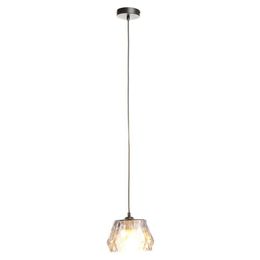 Pharao24.de Glas Deckenlampe in Grau Glas