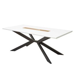 Pharao24.de K&uuml;chen Tisch mit Spider Gestell 100 cm tief - 76 cm hoch