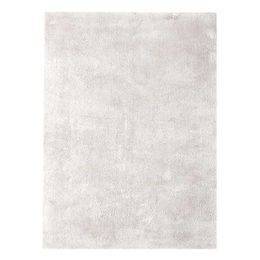 Pharao24.de Hochflor Teppich in Creme Wei&szlig; modern