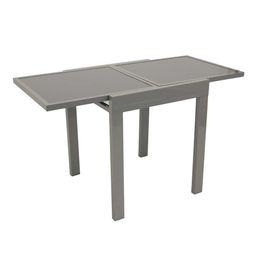 Pharao24.de Garten Esstisch aus Aluminium und Glas verl&auml;ngerbar