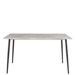 Pharao24.de Esstisch Tisch Esszimmer mit Holzwerkstoff Oberfl&auml;che foliert