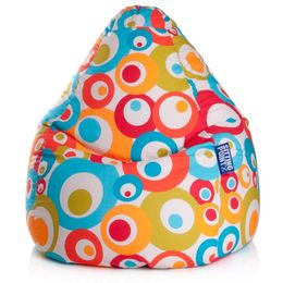 Pharao24.de Retro-Sitzsack in Bunt Retro Muster