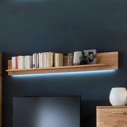 Pharao24.de Wohnzimmer Wandboard mit Eiche Bianco furniert 180 cm breit