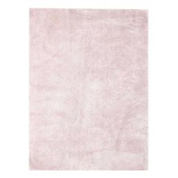 Pharao24.de Hochflorteppich in hell Rosa 4 cm hoch