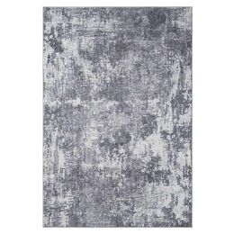 Pharao24.de Kurzflorteppich Grau Blau modern 120x180 cm 160x230 cm 200x290 cm