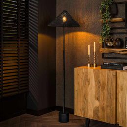 Pharao24.de Stehlampe mit Lochmuster Metall