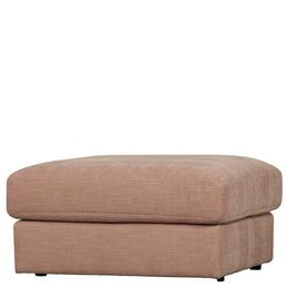 Pharao24.de Polsterhocker f&uuml;r Modulsofa in Rosa Webstoff