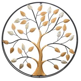 Pharao24.de Metall Wandbild Baum 66 cm Durchmesser modernes Design