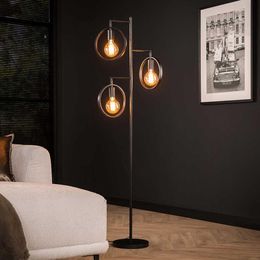 Pharao24.de Stehlampe Stehleuchte aus Metall 155 cm hoch