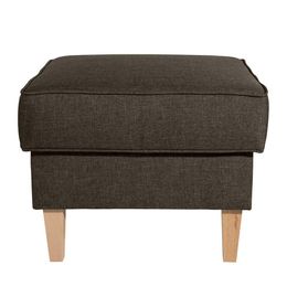 Pharao24.de Hocker Beigegrau Flachgewebe im Landhausstil 45 cm Sitzh&ouml;he