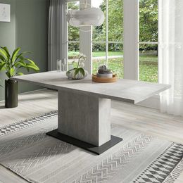 Pharao24.de Tisch Esszimmer Beton Optik in modernem Design 200 cm breit
