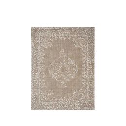 Pharao24.de Wohnzimmerteppich in Khaki gemustert Vintage Design