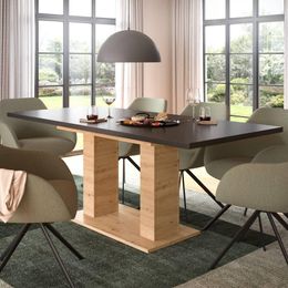 Pharao24.de Esstisch Ausziehtisch in modernem Design melaminbeschichtet