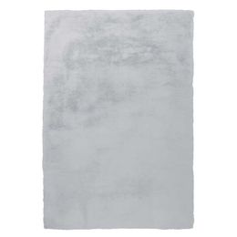 Pharao24.de Kunstfell Teppich in hell Grau 5 cm hoch