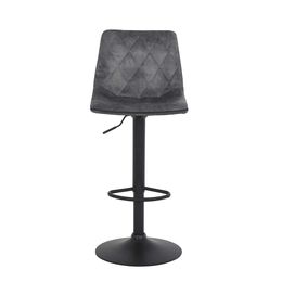 Pharao24.de Barhocker durch Gasdruck h&ouml;henverstellbar gepolsterter R&uuml;ckenlehne (2er Set)