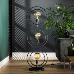 Pharao24.de Metall Stehlampe im Industry und Loft Stil 124 cm hoch