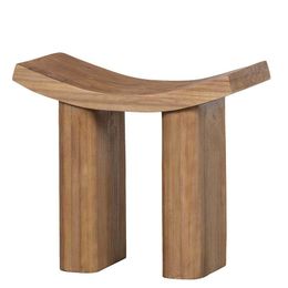 Pharao24.de Japan Stil Hocker aus Paulownia Massivholz 50 cm breit