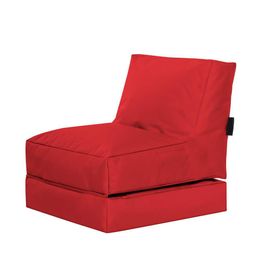 Pharao24.de Sitzsack Liege in Rot Outdoor