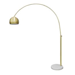 Pharao24.de Stehlampe in Messingfarben 205 cm hoch