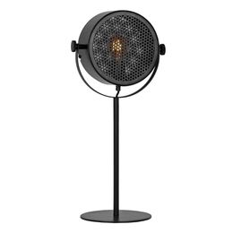 Pharao24.de Retro Tischlampe aus Metall Schwarz