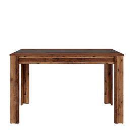 Pharao24.de Esstisch mit Wechselplatte in Holz Antik Optik 140 cm breit