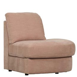 Pharao24.de Sofa Modul Element Ende in Rosa R&uuml;cken echt bezogen