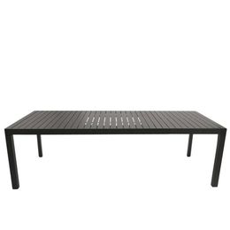 Pharao24.de Gartentisch Ausziehtisch in Anthrazit bis 255 cm breit