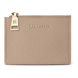 Kartenetui LAZAROTTI "Bologna Leather Schl&uuml;sseletui Cardholder RFID Leder 11,5", Damen, sand, Leder, Kleinlederwaren