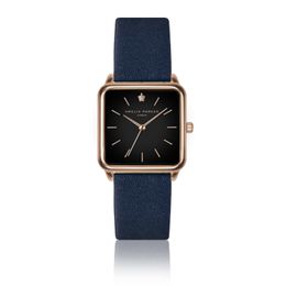 Quarzuhr AMELIA PARKER "AC7-S128R", dunkelblau, Armbanduhren, Damen, Quarzuhr