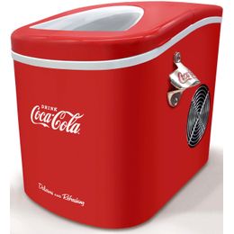 Salco Eisw&uuml;rfelmaschine "Coca-Cola SEB-14CC", rot, B:35,8cm H:24,2cm T:32,8cm, Eisw&uuml;rfelbereiter