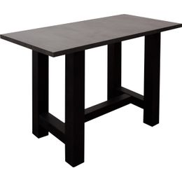 M&auml;usbacher Bartisch M&Auml;USBACHER, schwarz (schwarzstahl, graphitfarben, schwarzstahl), B:160cm H:105cm T:70cm, Tische, Bartisch, Gestell in U-Form (Breite 120, 140 oder 160 cm)