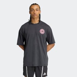 T-Shirt adidas Performance "POWER GRAPHIC", Herren, Gr. 3XL, carbon, Obermaterial: 65% Polyester, 35% Baumwolle, Shirts T-Shirt, sportlicher Stil, kurze &Auml;rmel, mit CLIMACOOL Technologie