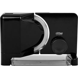 Ritter Allesschneider "E 16 Duo-Plus schwarz", schwarz, B:22,5cm H:23cm T:33,5cm, Allesschneider