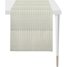 Tischl&auml;ufer Apelt "1308 Loft Style, Jacquard", grau (grau, beige), B:48cm L:140cm, Polyester, Tischdecken, Fleckschutz