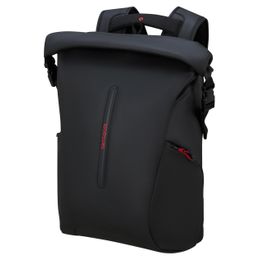 Reiserucksack Samsonite "ECODIVER L", Gr. B/H/T: 38cm x 49cm x 15cm, schwarz, Nylon, Polyester, unifarben, Basic, Rucks&auml;cke Reiserucksack, Freizeitrucksack Laptoprucksack Trolleyaufstecksystem Rolltop Backpack