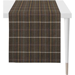 Tischl&auml;ufer Apelt "Scott", braun, B:42cm L:150cm, Polyester, Tischdecken