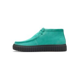 Schn&uuml;rschuh Clarks "Torhill Explore", Herren, Gr. 44, neongr&uuml;n, Leder, Schuhe Schn&uuml;rschuh, im tollen Pok&eacute;mon-Design