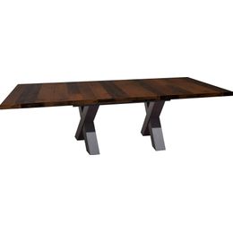 M&auml;usbacher Couchtisch M&Auml;USBACHER "TOPSELLER", grau (graphit, texas oak, graphit, texas oak), B:120cm H:52cm, Tische, Couchtisch, Ausziehbar, in verschiedenen Ausf&uuml;hrungen
