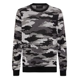 Philipp Plein Rundhalspullover Camouflage