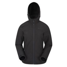 Mountain Warehouse Damen/Damen Exodus Atmungsaktive Soft Shell Jacke (Schwarz)