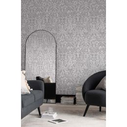 Vliestapete next "MAJESTIC DAMASK Vliestapete 10mx52cm", grau, B:0,52m H:0m L:10m, Vlies, Tapeten, Majest&auml;tischer Damast 10mx52cm