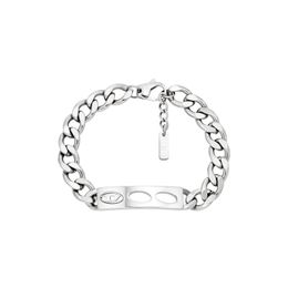 Armband Diesel "Schmuck Geschenk Edelstahl D LOGO", edelstahlfarben, Armb&auml;nder, Damen, 21cm, Edelstahl, Armband
