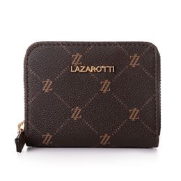 Geldb&ouml;rse LAZAROTTI "Palermo Geldb&ouml;rse 11 cm", Damen, braun, Kunstleder, Kleinlederwaren