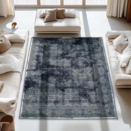 Teppich Astra "Piper 254", anthrazit, schwarz, B:120cm H:6mm L:180cm, Kunstfaser, Teppiche, Teppich, Flachgewebe, Orient Optik, Fu&szlig;bodenheizungsgeeignet, Wohnzimmer